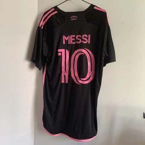adidas | Shirts | Lionel Messi Inter Miami Soccer Jersey Away Black ...